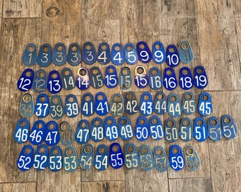 Vintage Plastic Cow Tag -antique Plastic Livestock ID Tag – Plastic ...