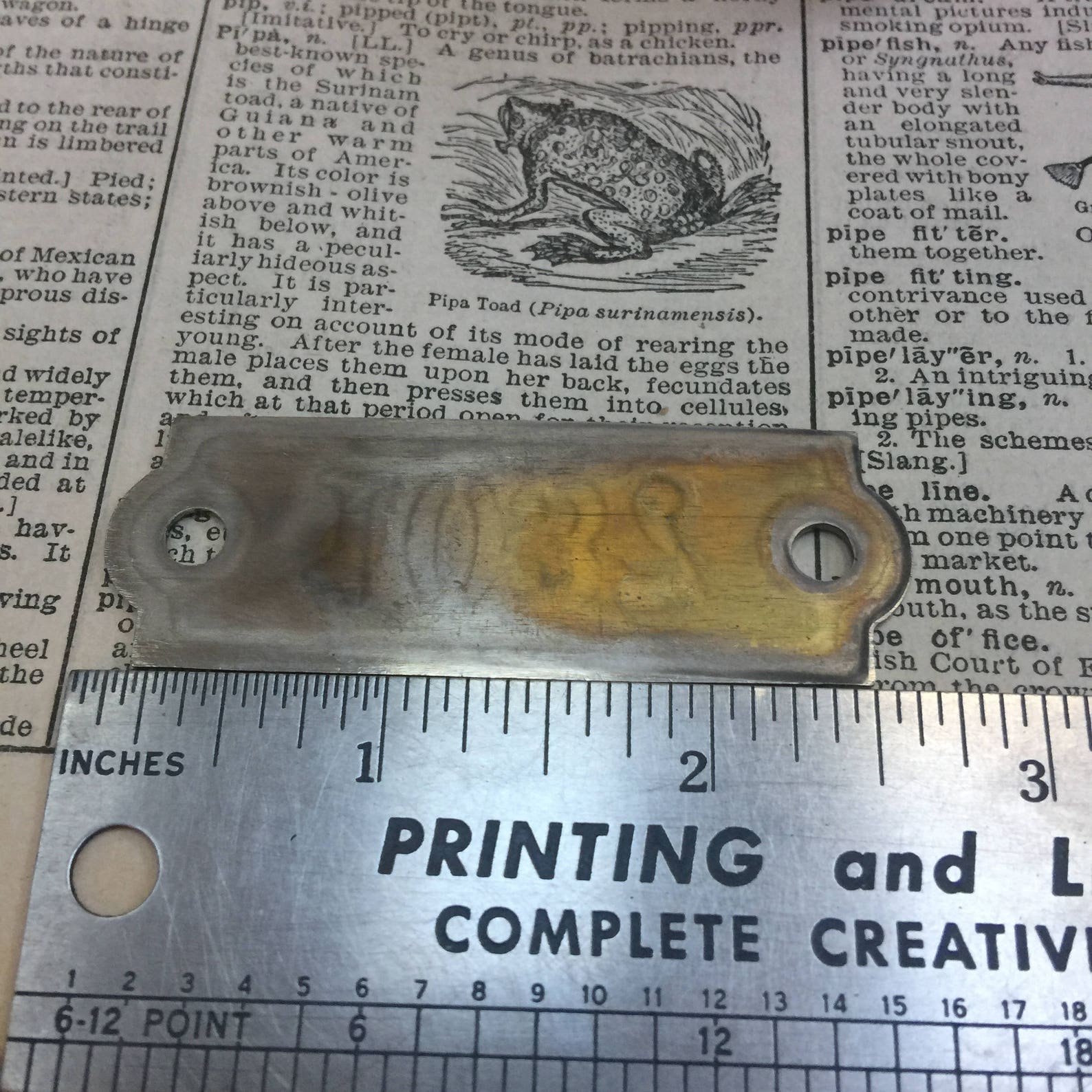 Antique Nickel Plated Brass Locker Number Plate or Locker Tag | Etsy