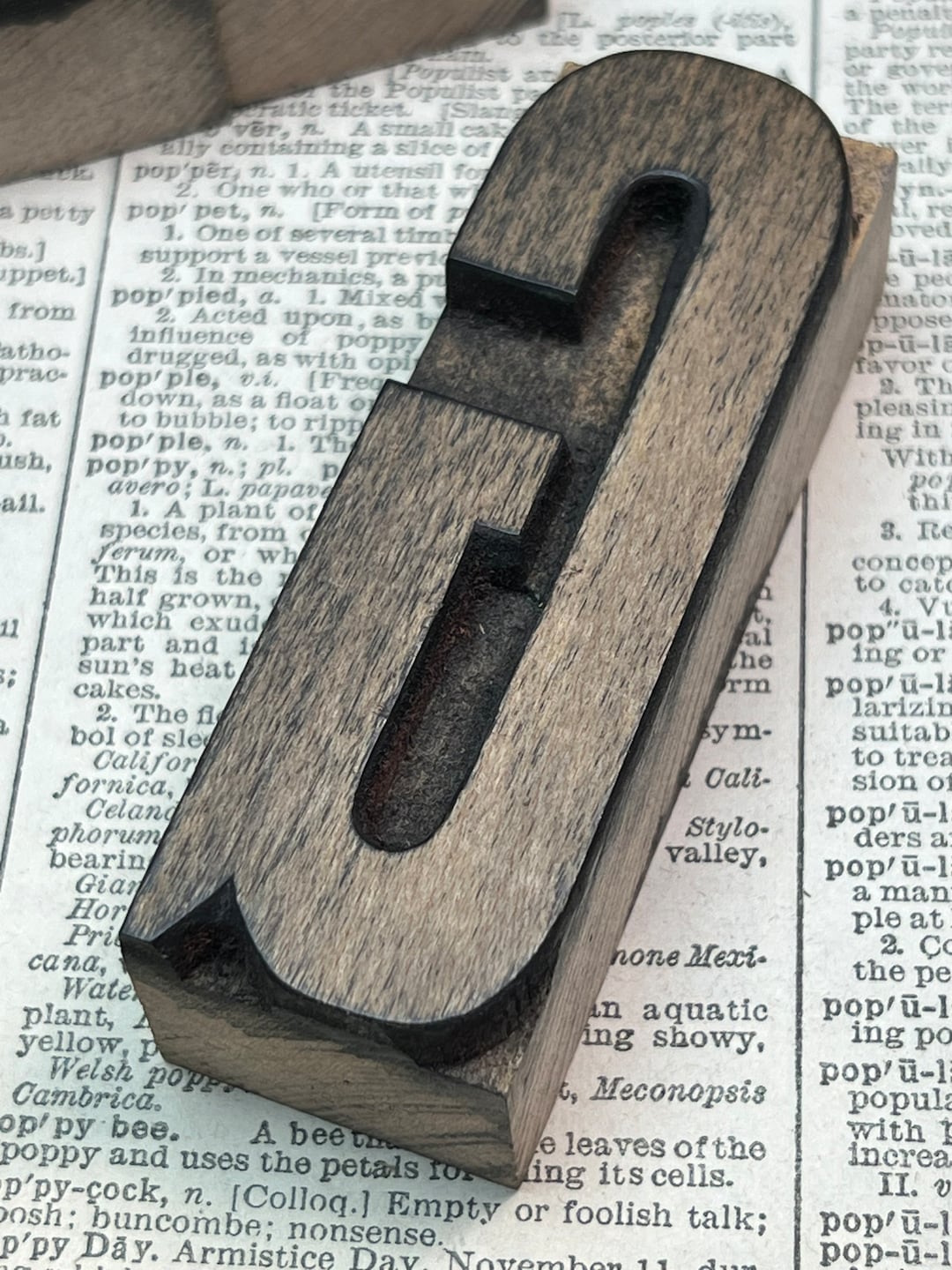 Wood Letterpress Letter G - 3” Tall - Antique WOODEN Letterpress ...