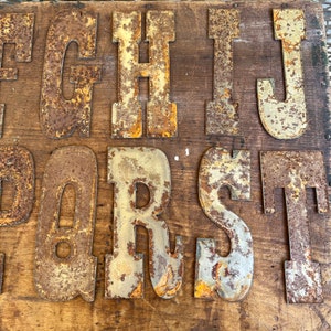Rusty Metal Letters and Numbers - 6" Letter– Sign Letter - Address ...
