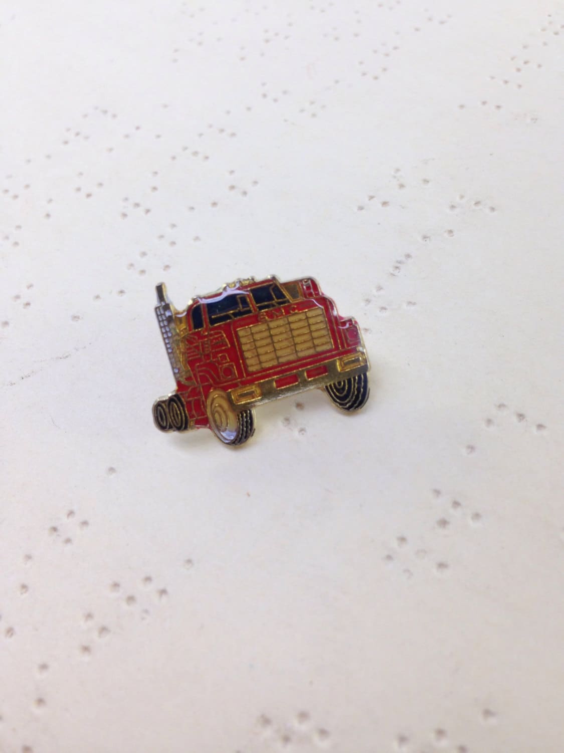 Semi truck lapel pin - vintage mack truck hat pin - trucker pins ...