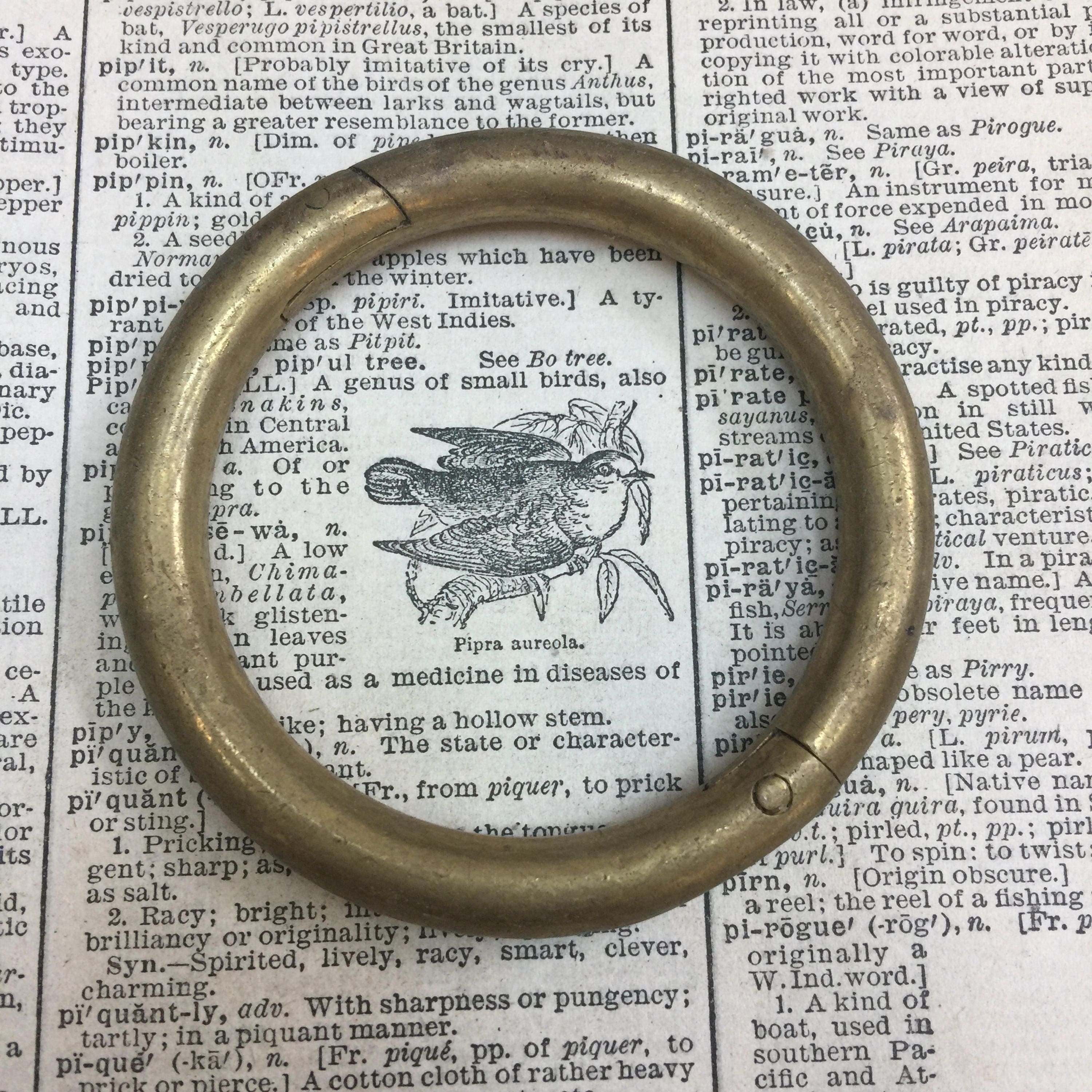 Authentic Bull Cow Nose Ring - Heavy Duty Brass - Farm Fresh Vintage ...