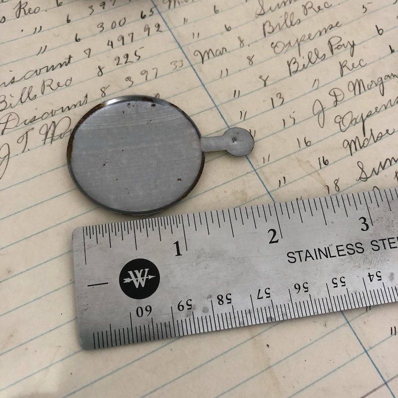 Vintage Safe Biker Tin Fold Back Pin Button Antique Tin - Etsy