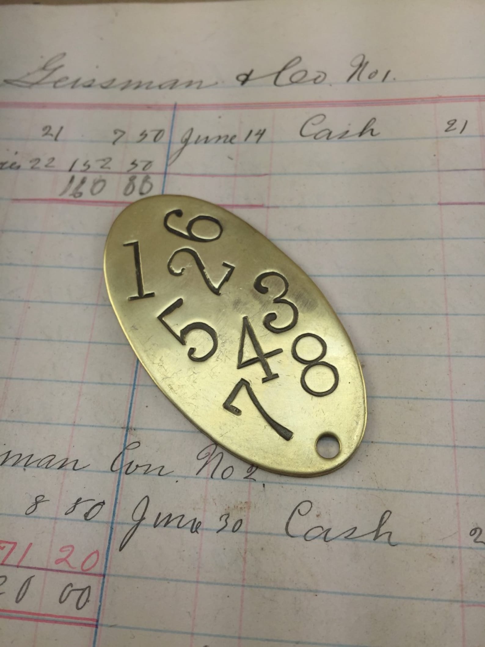 Custom Hand Stamped Hotel Room Key Tags Brass Key Chain Fob | Etsy