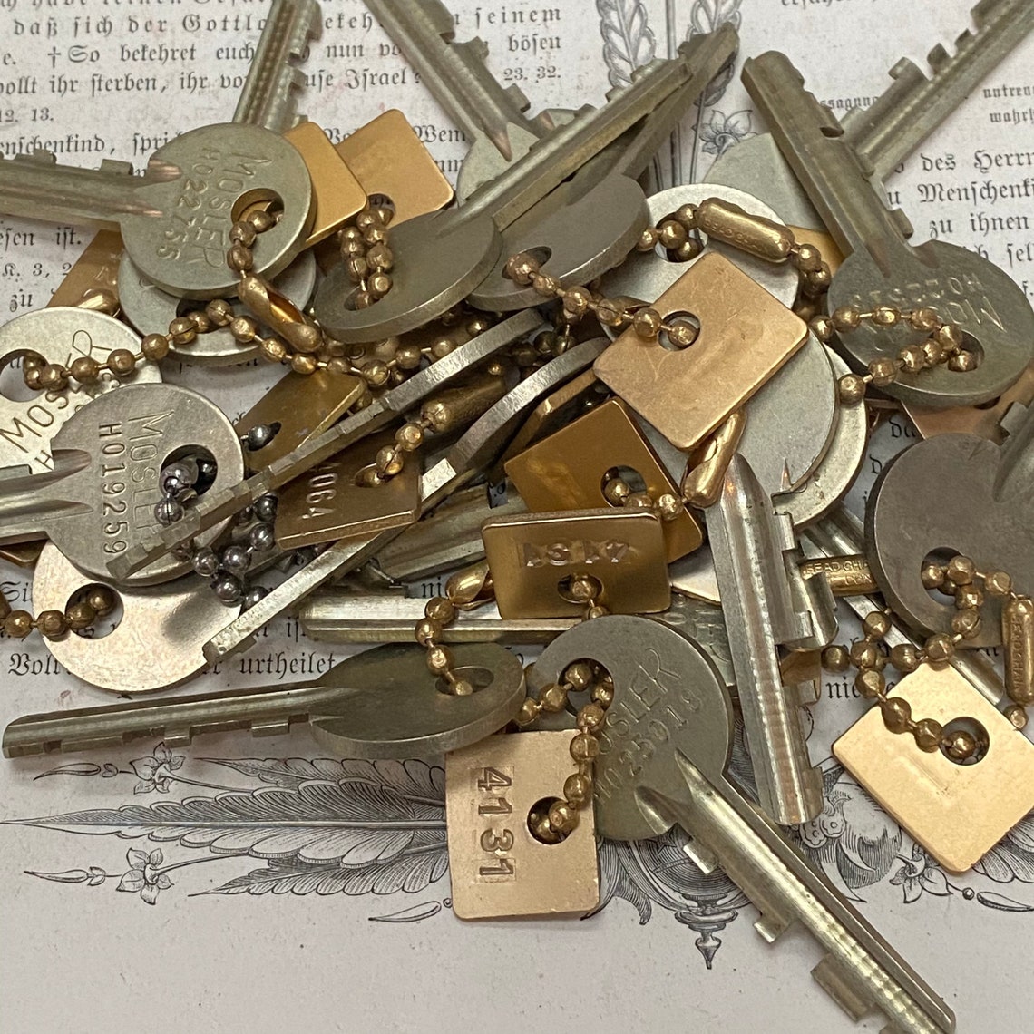 Mosler Bank Safe Key Set Industrial High Security Key - Etsy
