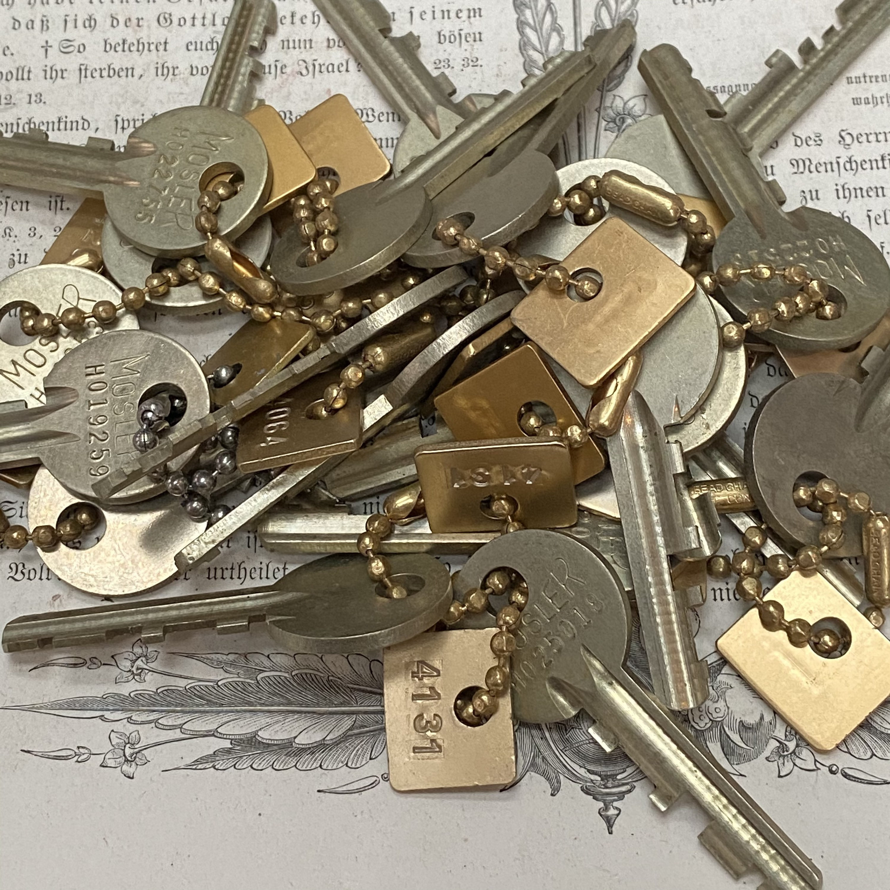 Mosler Bank Safe Key Set Industrial High Security Key - Etsy