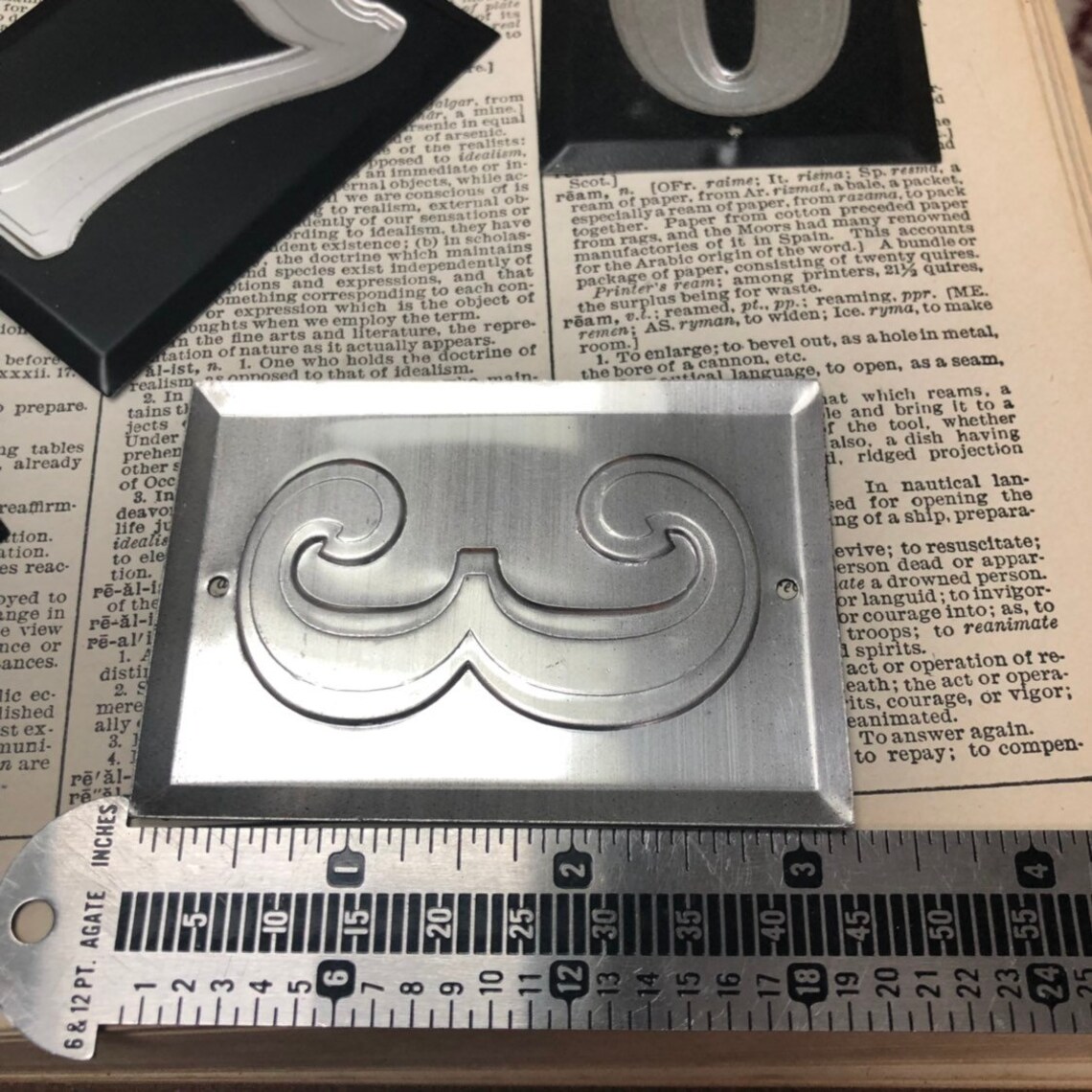 Industrial Metal Numbers 3" - Small Vintage Metal Numbers – Salvaged ...