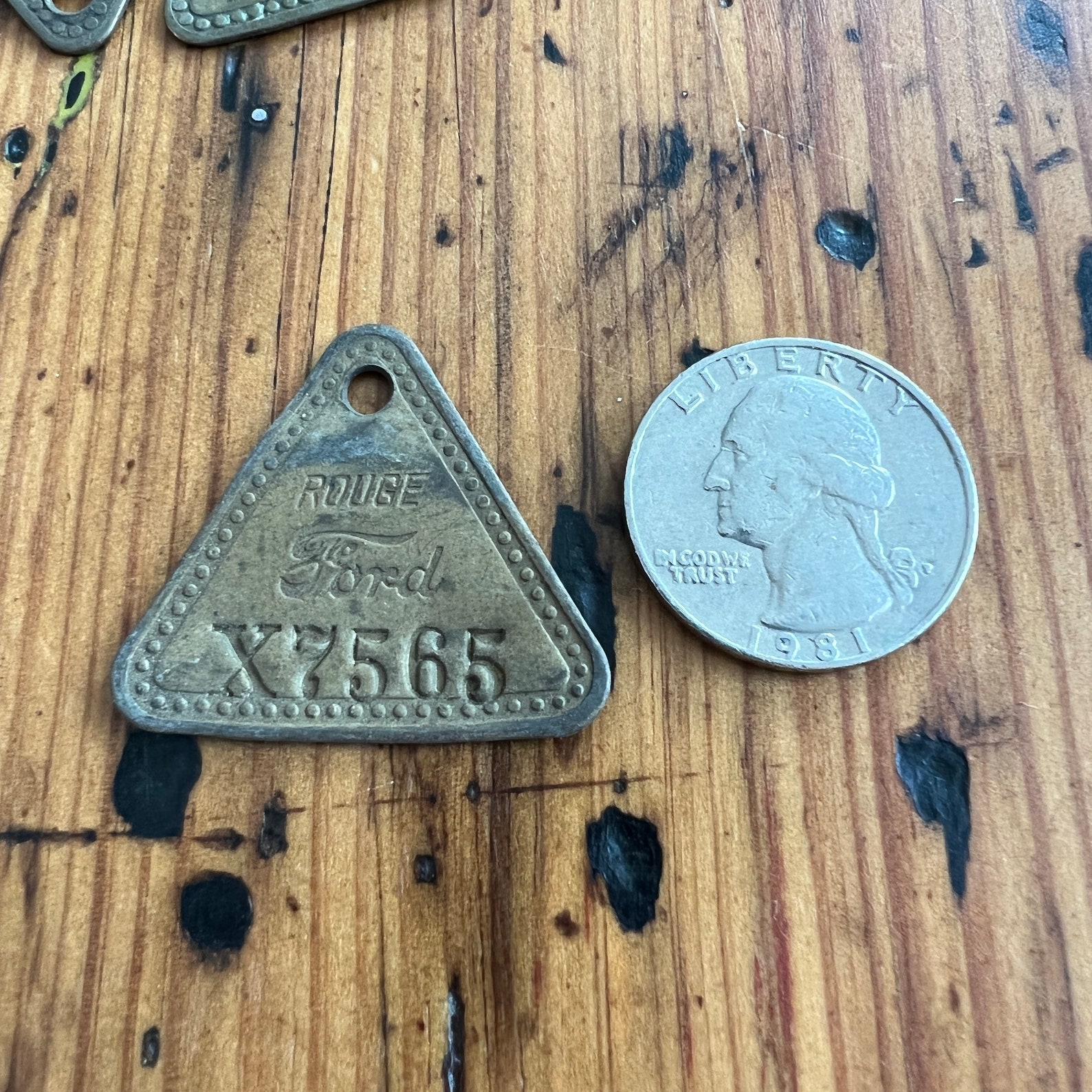 Vintage Brass Ford Tool Tag Authentic Auto Brass Key Fob - Etsy