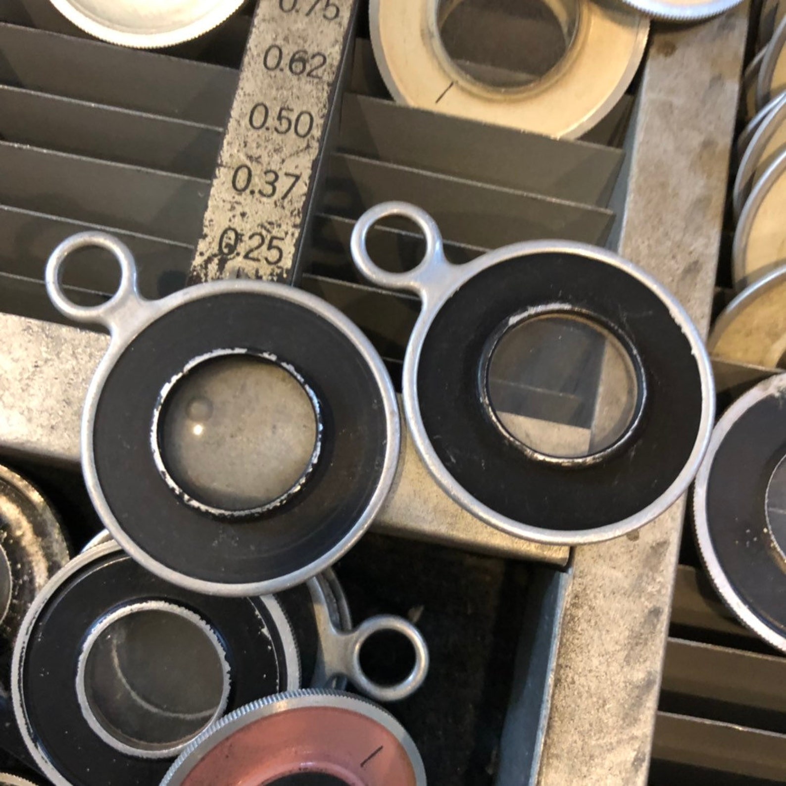 Antique Aluminum Monocle Vintage Optometrist Lens Eyeglass - Etsy