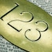 Custom Hand Punched Hotel Room Numbers 3"x1.5" - Oval Locker Number Tag ...