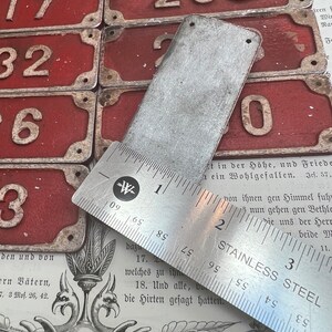 Vintage Fire Box Numbers Red Tags Metal Tag - Favorite Numbers ...