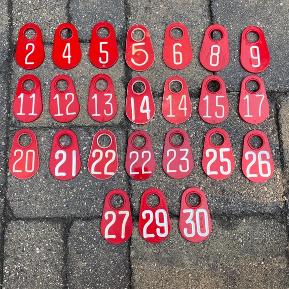 Vintage Plastic Cow Tag antique Plastic Livestock ID Tag - Etsy