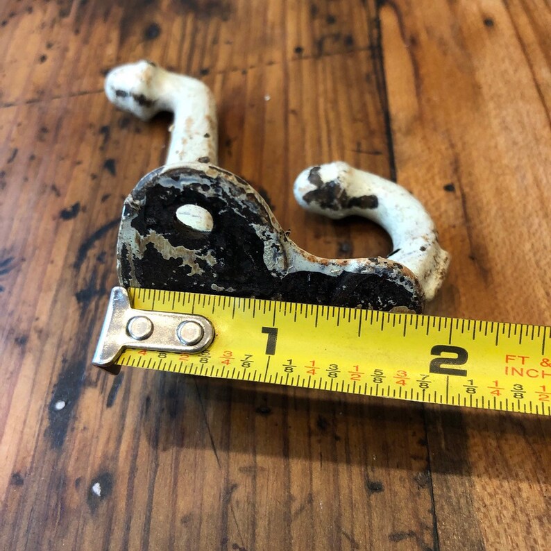 Chippy Light Green/cream Paint Acorn Coat Hooks Authentic | Etsy