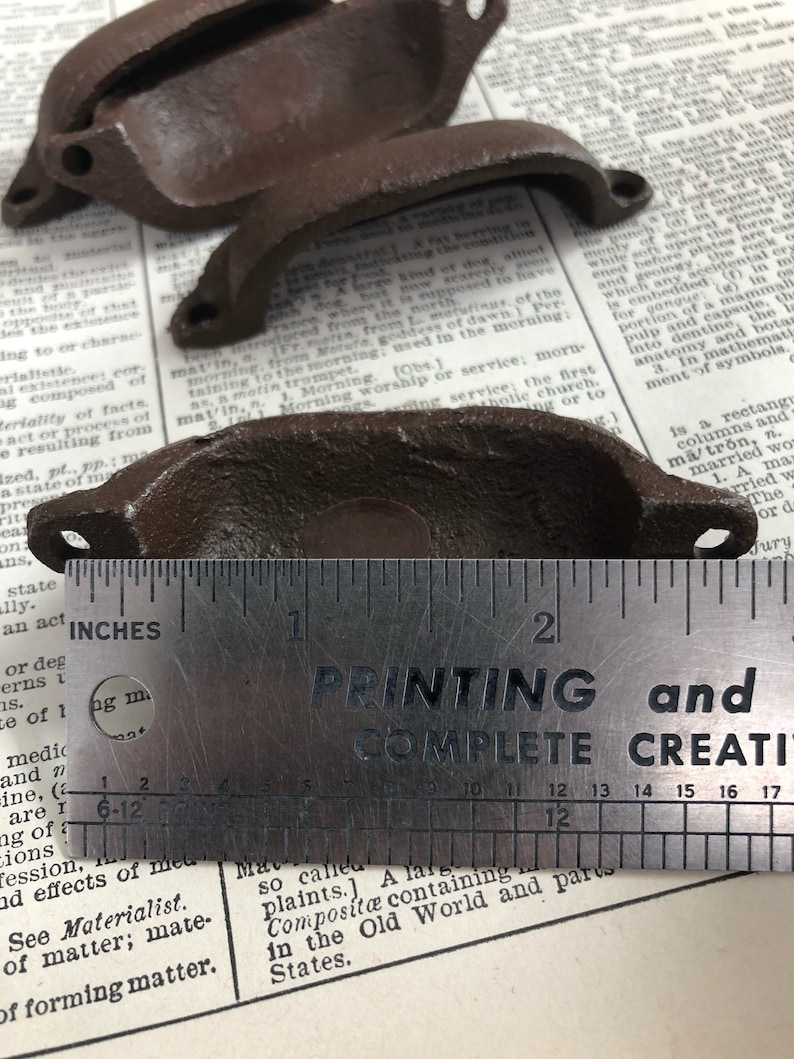 Antique Style Cast Iron Drawer Pull ONE Rustic Metal Drawer - Etsy