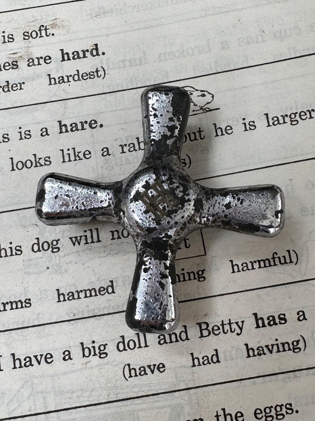 Vintage Cold Hot Water Faucet Handle - Your Choice- Porcelain and ...