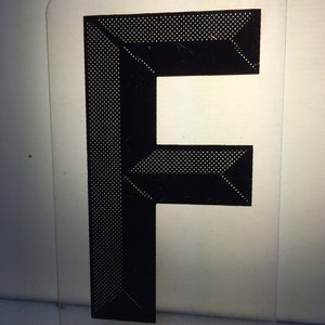 Clear Plastic Letter F – Plexiglas Letter - Black Marquee Letter ...