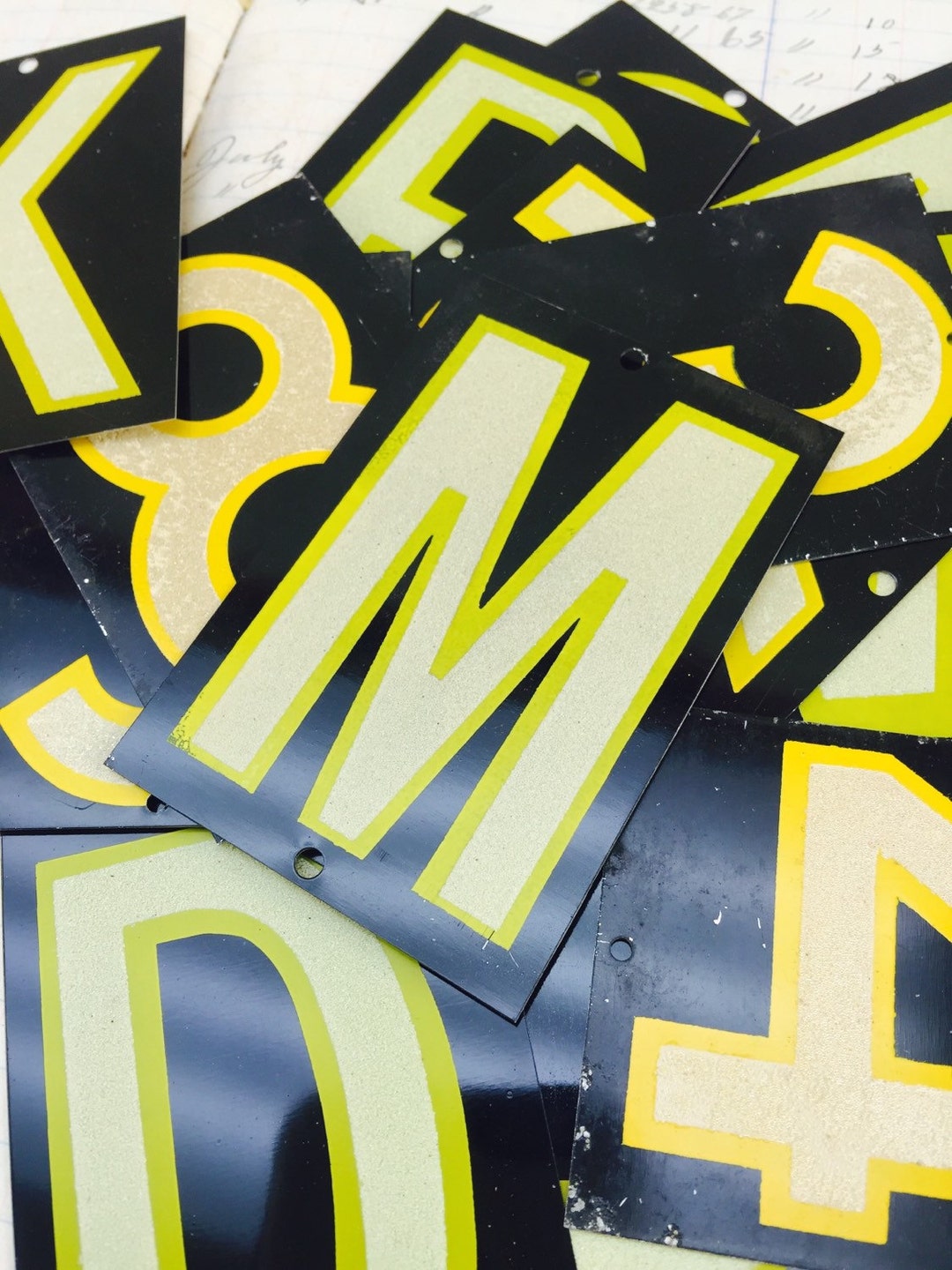 Vintage Reflective 3.5" Metal Letters and Numbers –aluminum Address ...