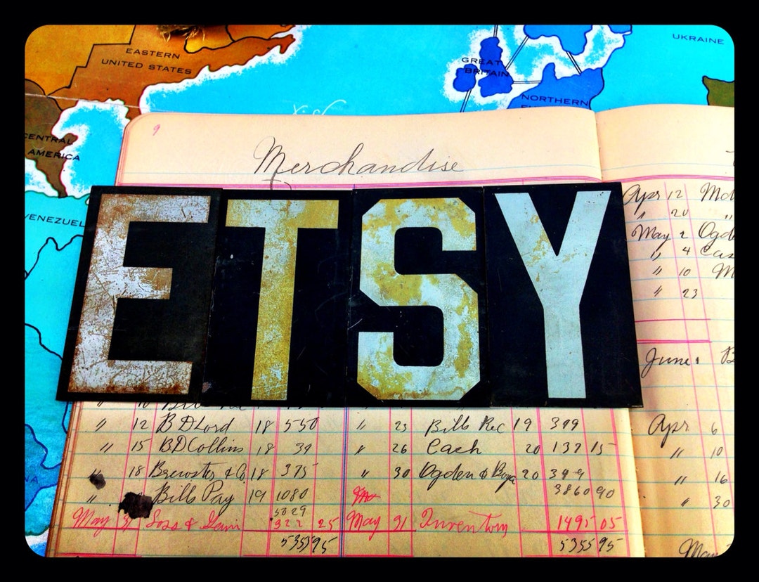 Vintage Church Sign Letters - Antique Metal Sign -tin Sign Letters ...