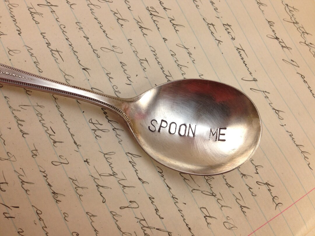 Spoon Me Hand Stamped Spoon Valentine Gift Handmade Coffee Lover Gift ...