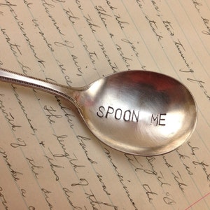 Spoon Me Hand Stamped Spoon - Valentine Gift - Handmade Coffee Lover ...