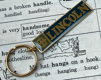 Lincoln Keychain - Etsy