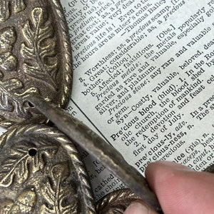Antique Cast Brass Ornamental Furniture Decoration - Brass Oak Leaf ...