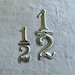 Industrial Metal Numbers 1 Small Vintage Metal Numbers Salvaged Address ...