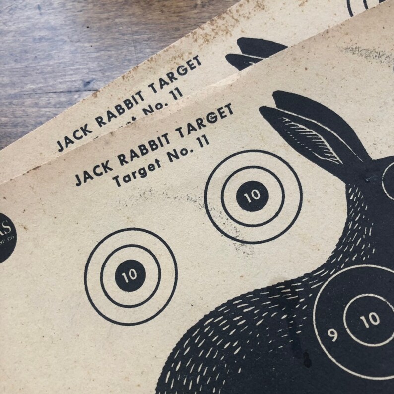 Vintage Sears Jack Rabbit Target Paper Target No. 11 Sears - Etsy