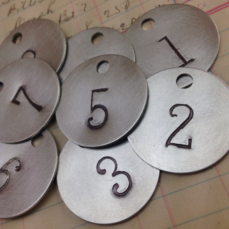 Number Tags - Etsy