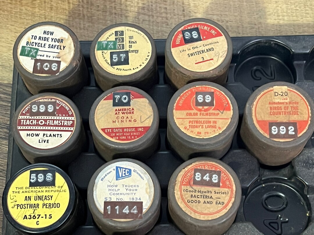 Vintage Assorted Classroom Film Strip - Antique Library Educational ...