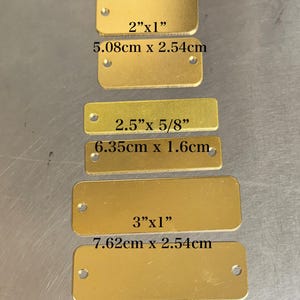 Brass Stocking Tags - Hand Stamped Metal Name Tags - Name Labels ...