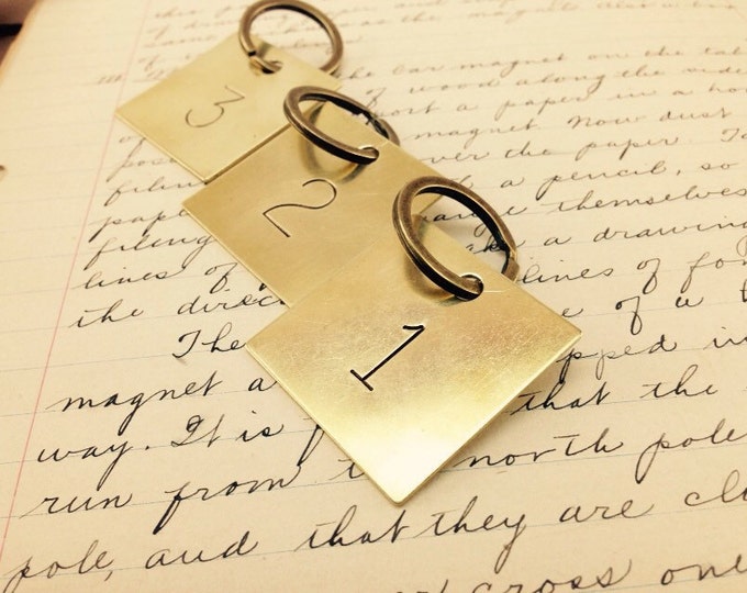 Custom Hand Punched Hotel Room Key Tags Key Fob Valet Tag - Etsy