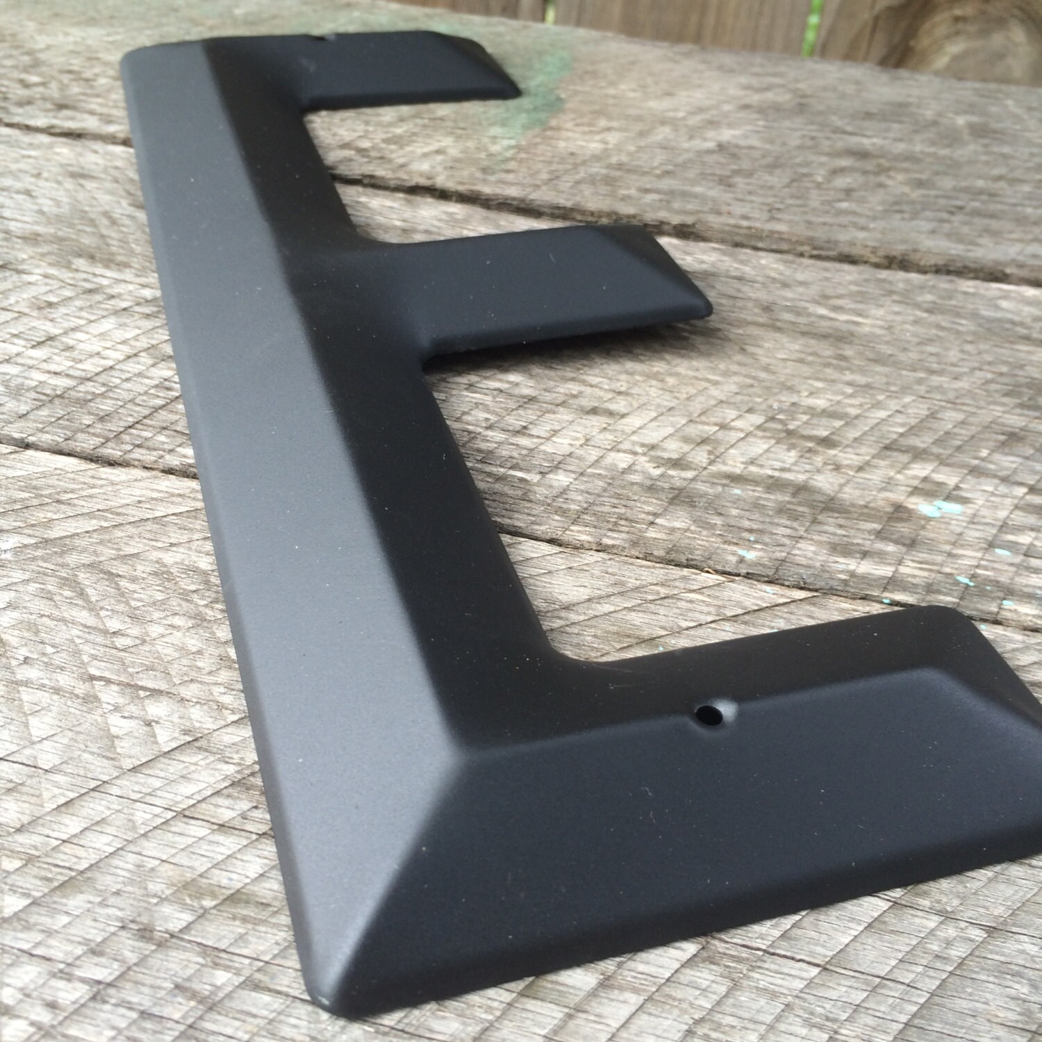 14 Vintage Industrial Metal Marquee Letter E - Black metal - NOS Steel ...