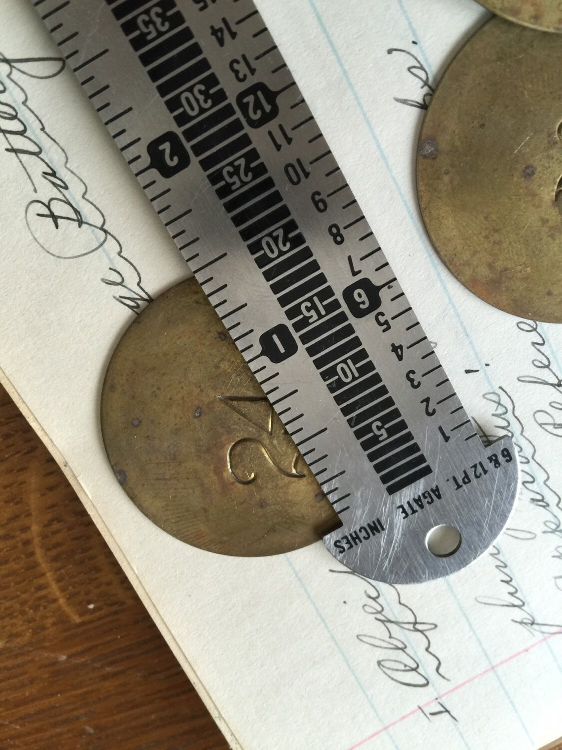 Set of 3 Antique Numbered Round Brass Locker Tags Vintage - Etsy