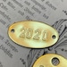Custom Year or Date Tags - Hand Punched Brass and Metal Tag or Plate ...