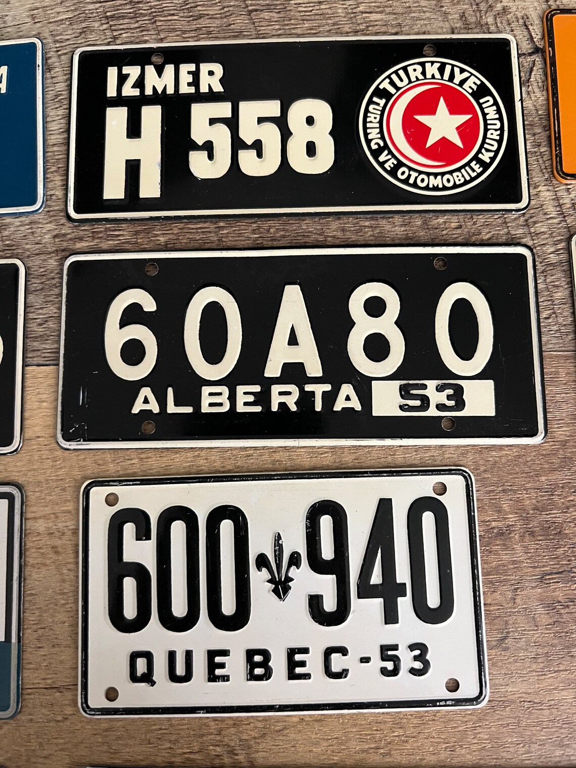 Vintage 1953 Bike License Plates - International Countries - Kids ...