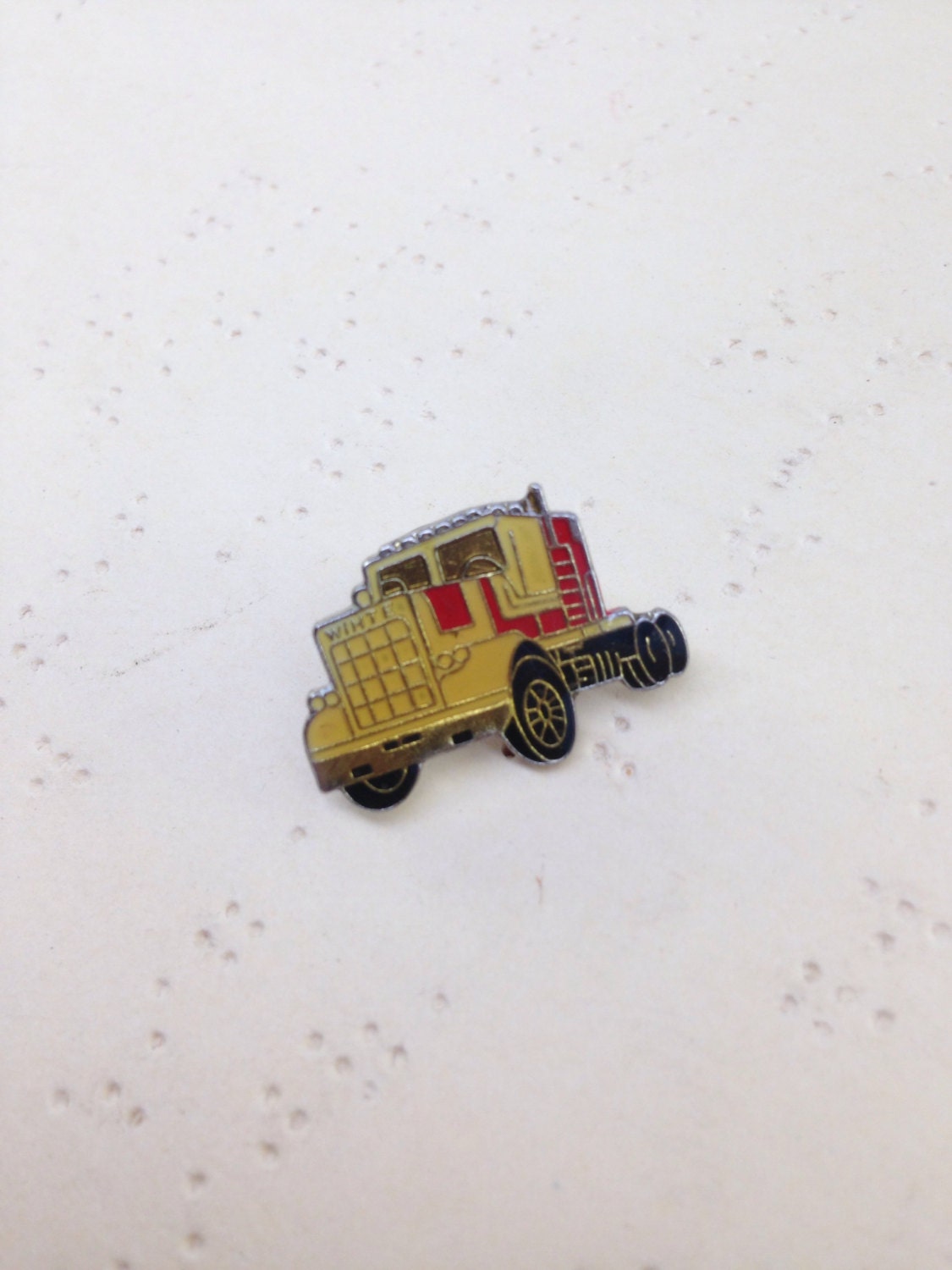 Semi truck lapel pin - vintage mack truck hat pin - trucker pins ...