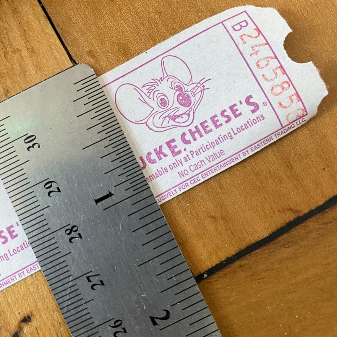 Chuck E Cheese's Arcade - Set of 10 Tickets -vintage Consecutive ...