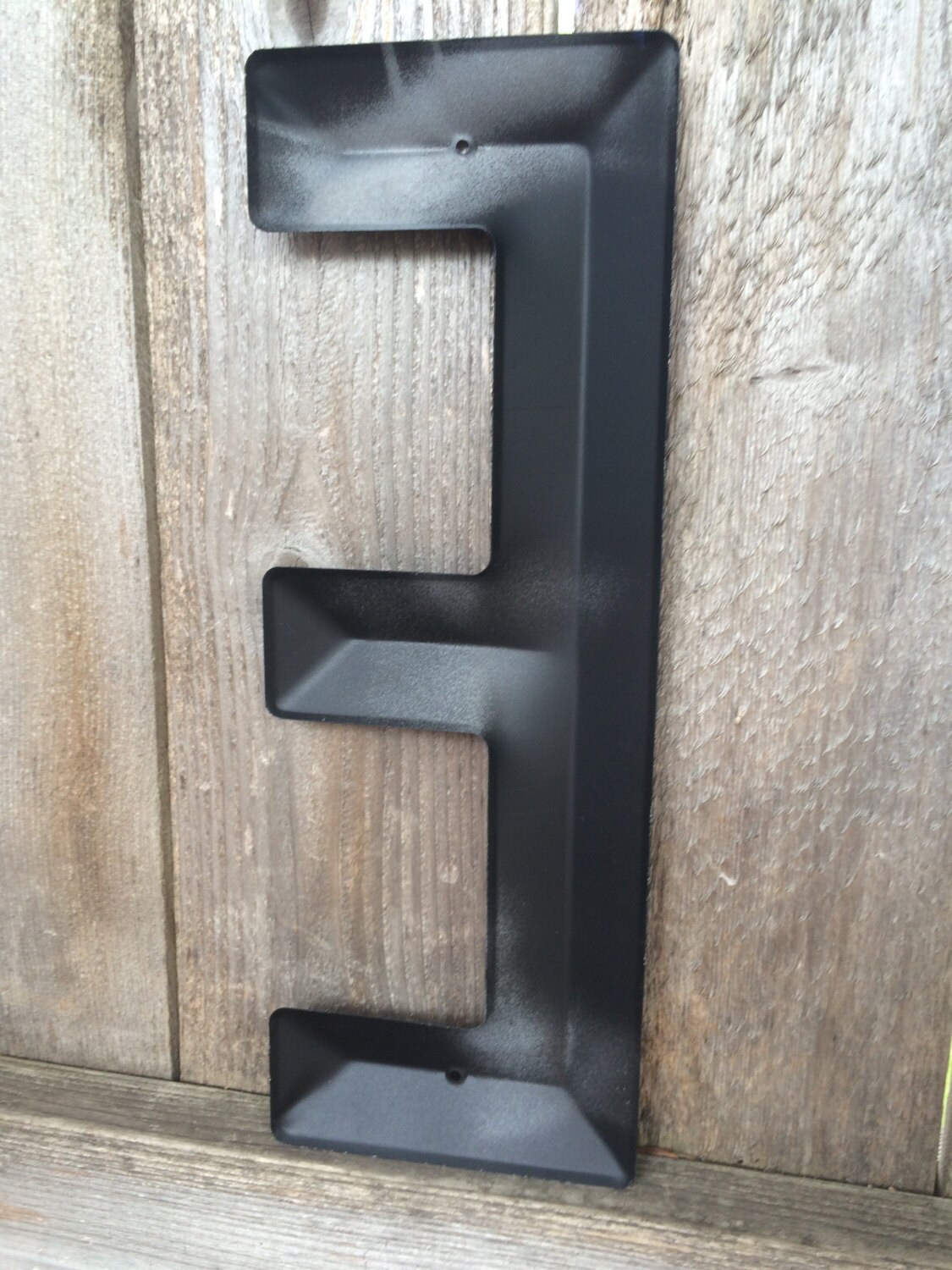 14 Vintage Industrial Metal Marquee Letter E - Black metal - NOS Steel ...