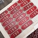 Vintage Fire Box Numbers Red Tags Metal Tag - Favorite Numbers ...