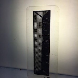 Clear Plastic Letter I – Plexiglas Letter - Black Marquee Letter ...