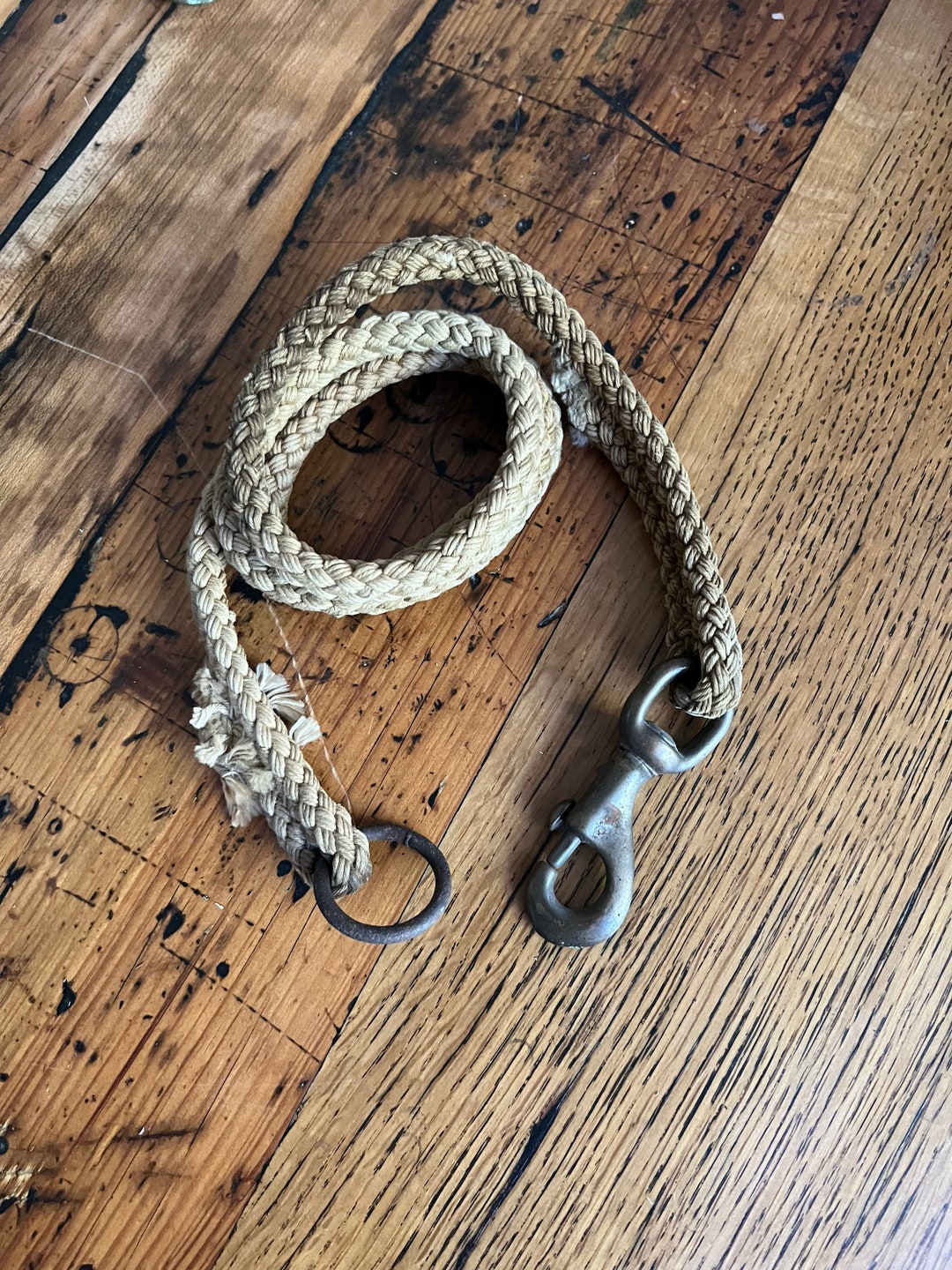 Vintage Rustic Horse Lead - Heavy Duty Horse Leash - Farm Horse Tack ...