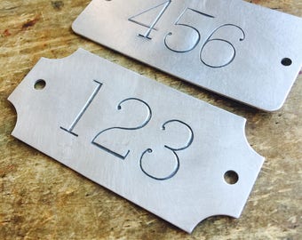 Silver Locker Number Plates 2x1 Locker Number - Etsy