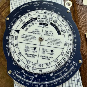 Vintage 1972 Sanderson Aviation Visual Aids Kit Flight Organizer Log ...