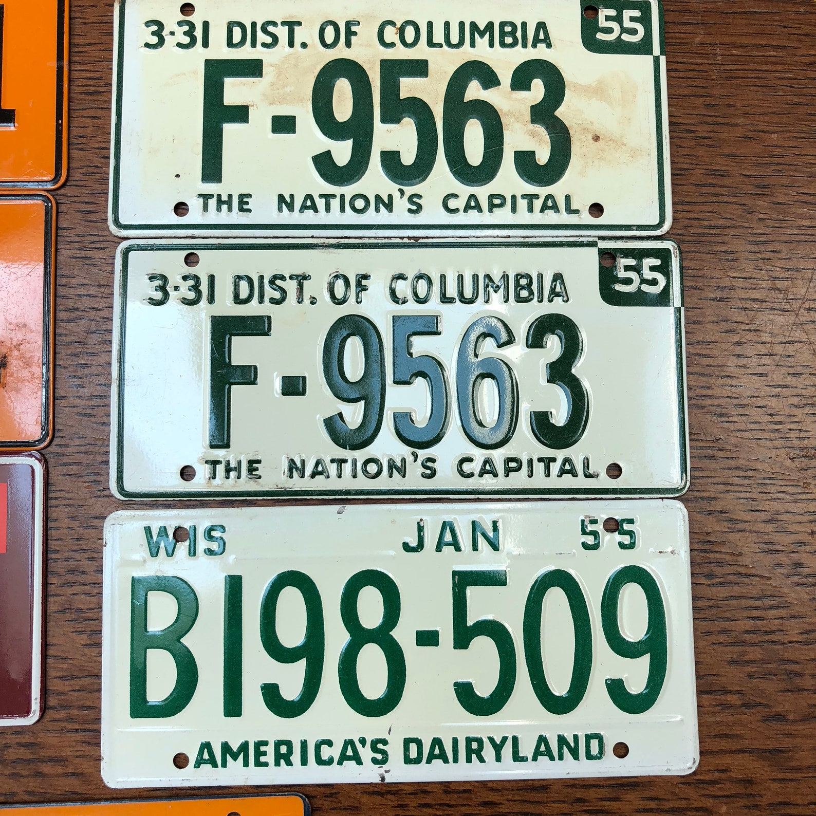 Vintage 1955 Bike License Plates Choose Your State Bike - Etsy