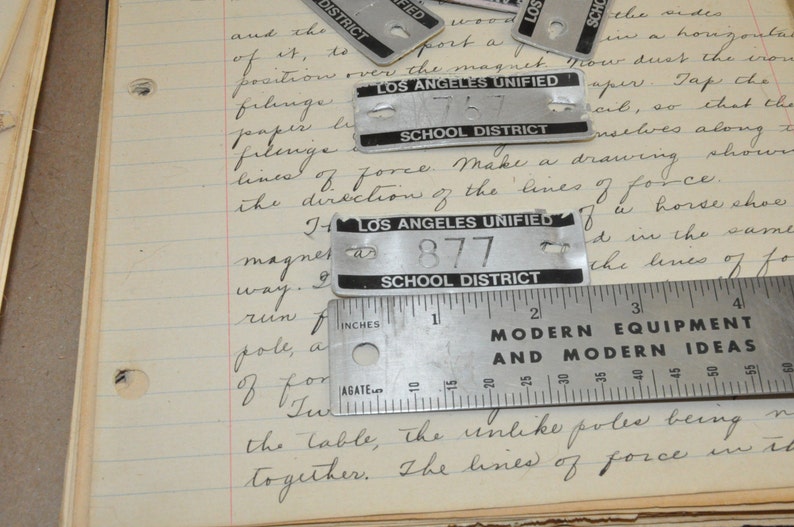 Set of 1 5 or 10 Industrial Locker Number Plates Los - Etsy