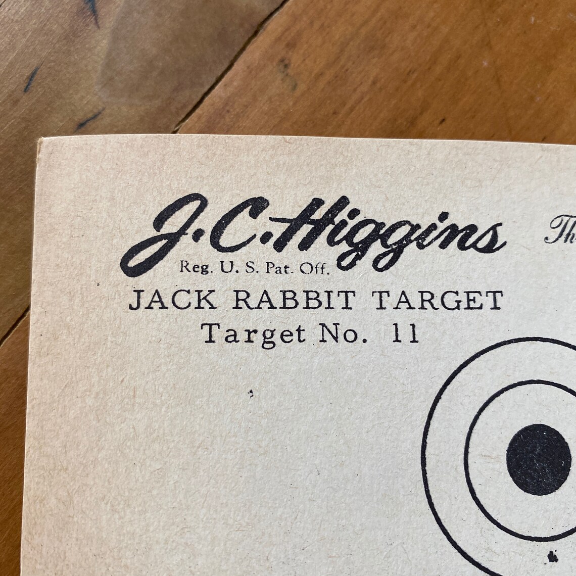 Vintage JC Higgins Jack Rabbit Target Paper Target No. 11 - Etsy