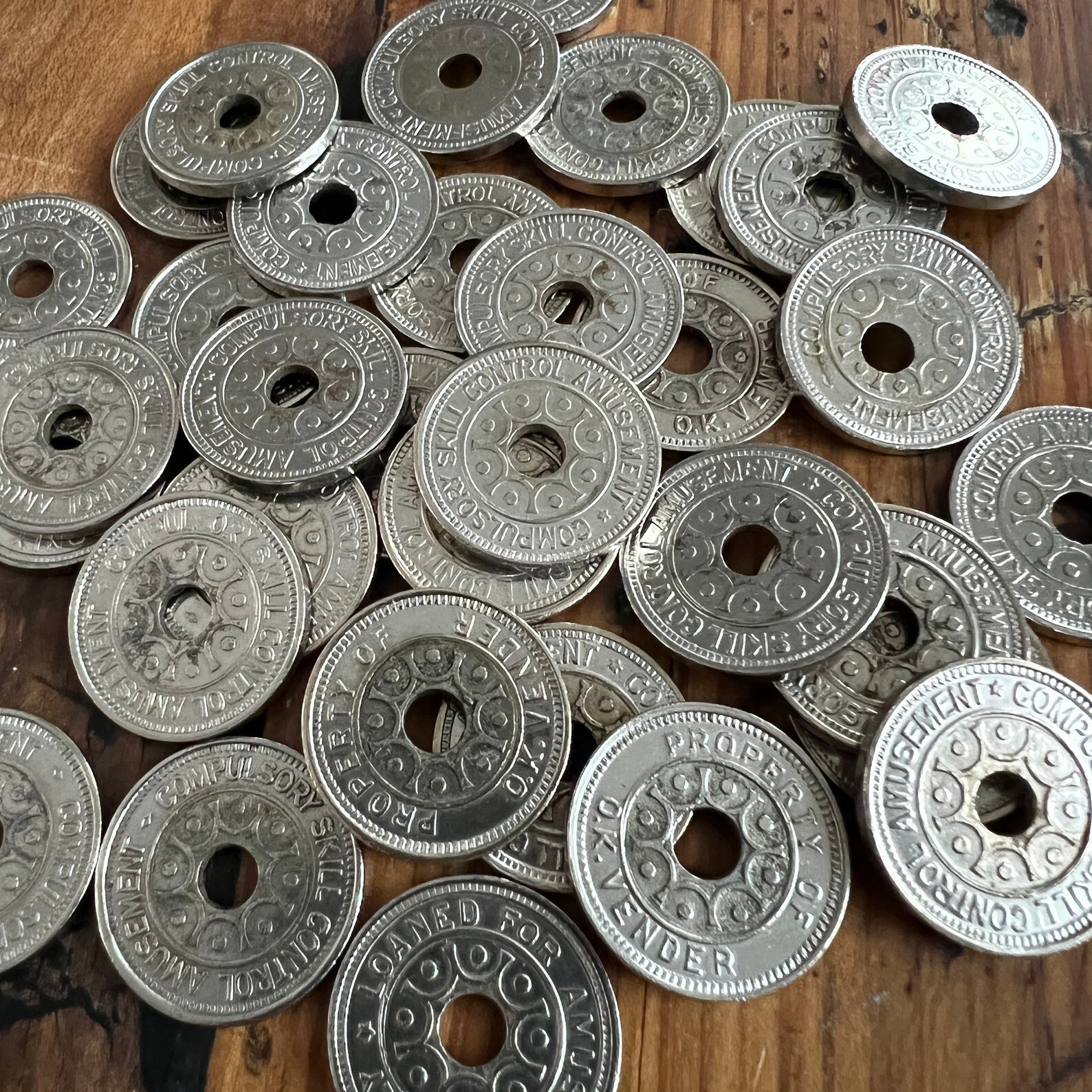 Vintage Arcade Tokens Set of Tokens vintage Tokens Old Coin - Etsy