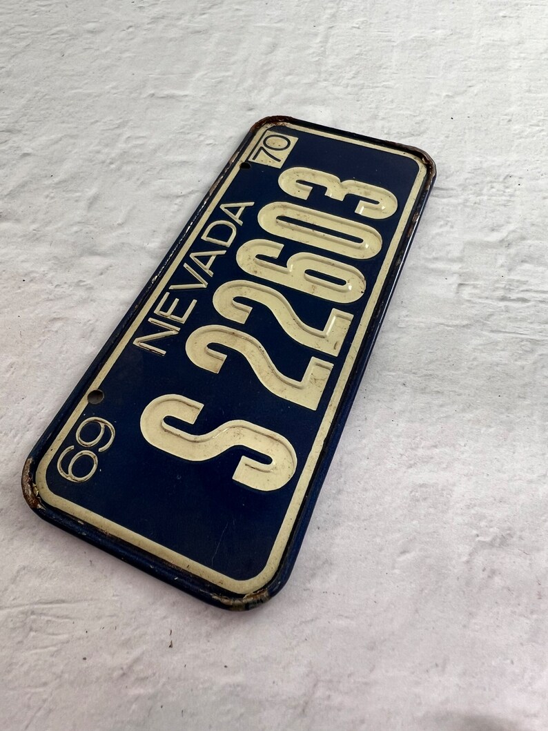 Vintage 1970 Nevada Las Vegas Bike License Plates Bike Plate - Etsy