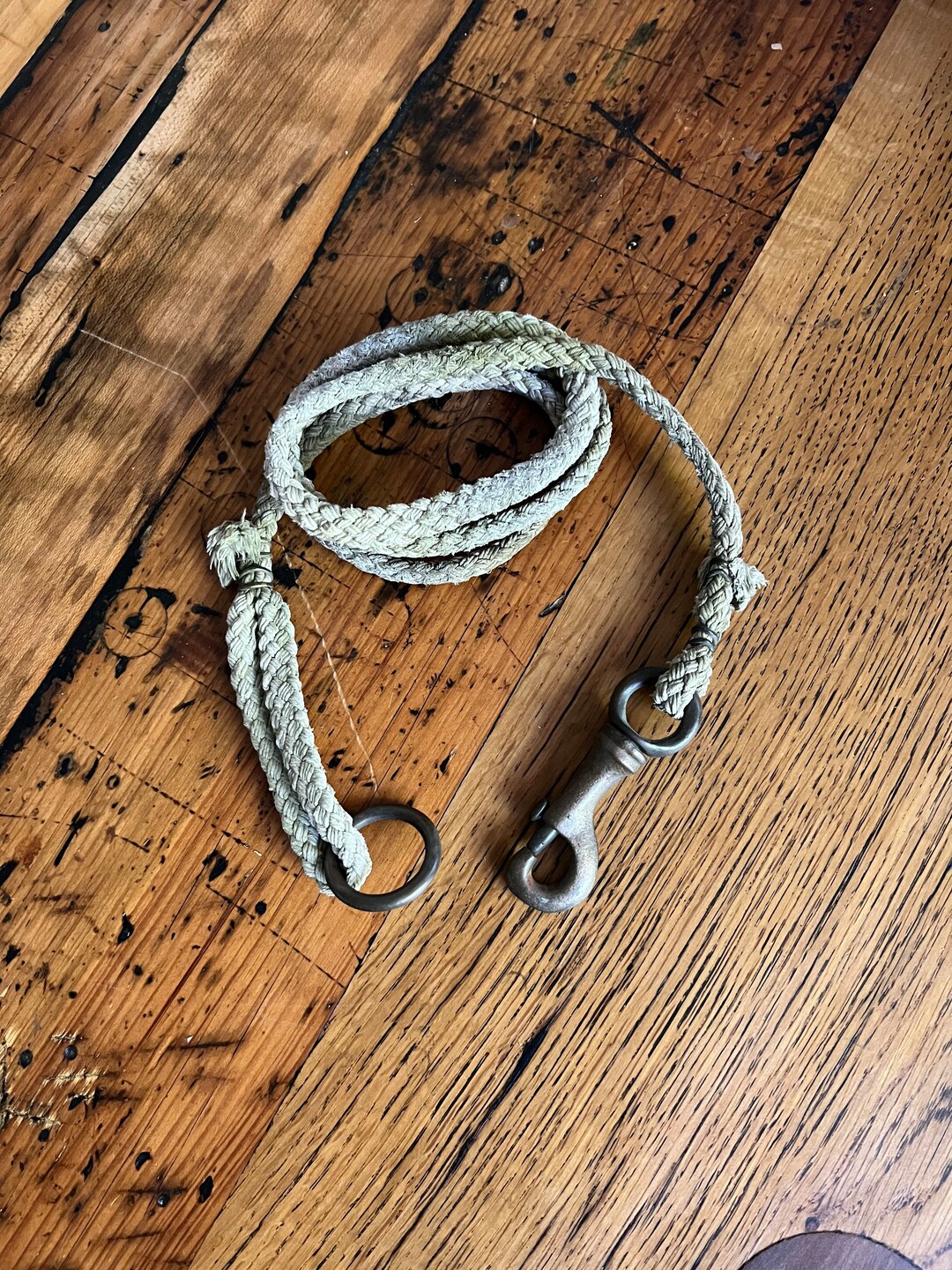 Vintage Rustic Horse Lead - Heavy Duty Horse Leash - Farm Horse Tack ...